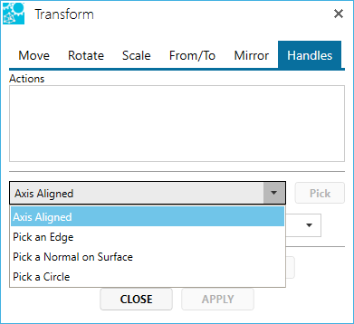 Rotation Transform By Handles Enhancement — SpinFire Insight documentation